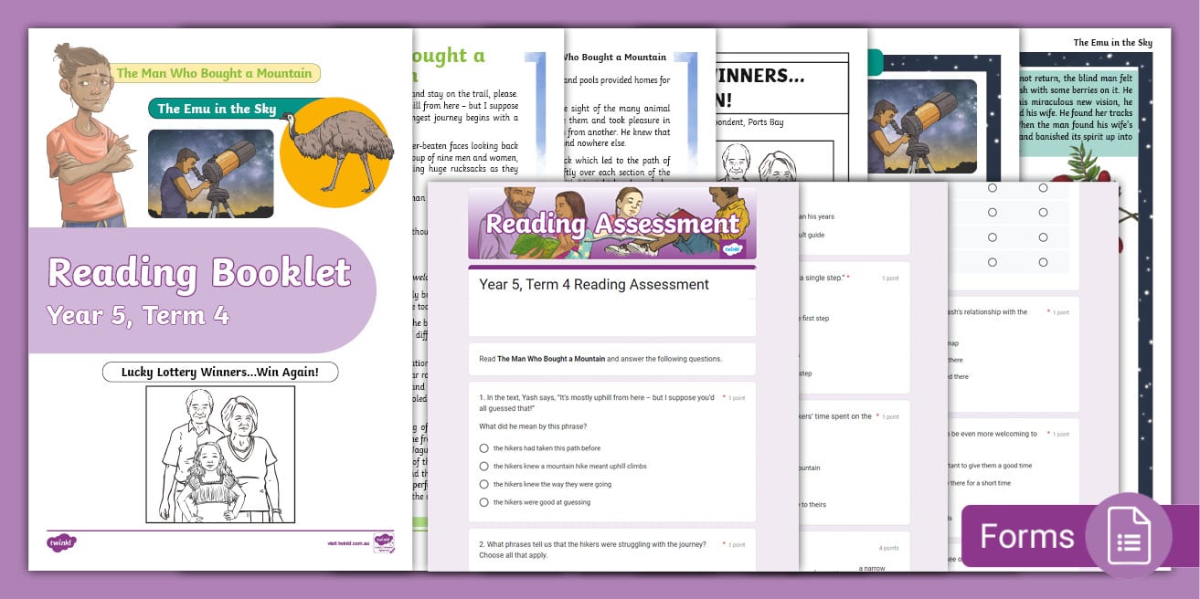 Year 5 Term 4 Reading Assessment
