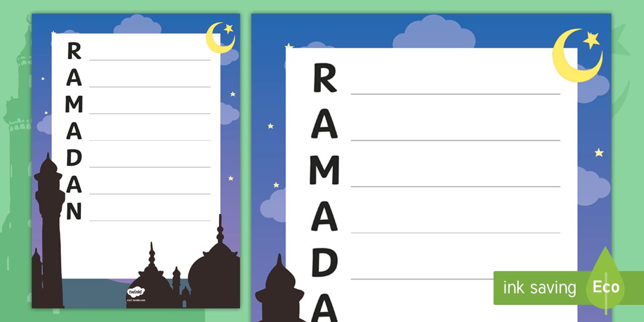 Ramadan Acrostic Poem
