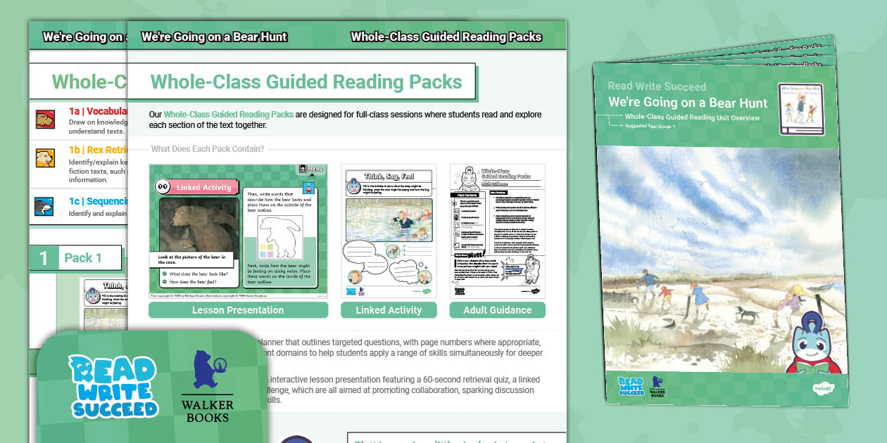 Guided Reading overview for We're Going on a Bear Hunt