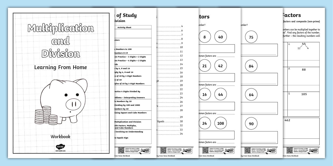 Maths Sheets for Year 5 | Home-learning | Booklet & Answers