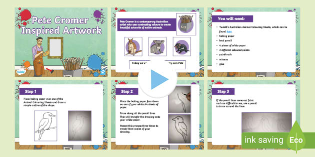 Pete Cromer Birds Artwork Activity Pack