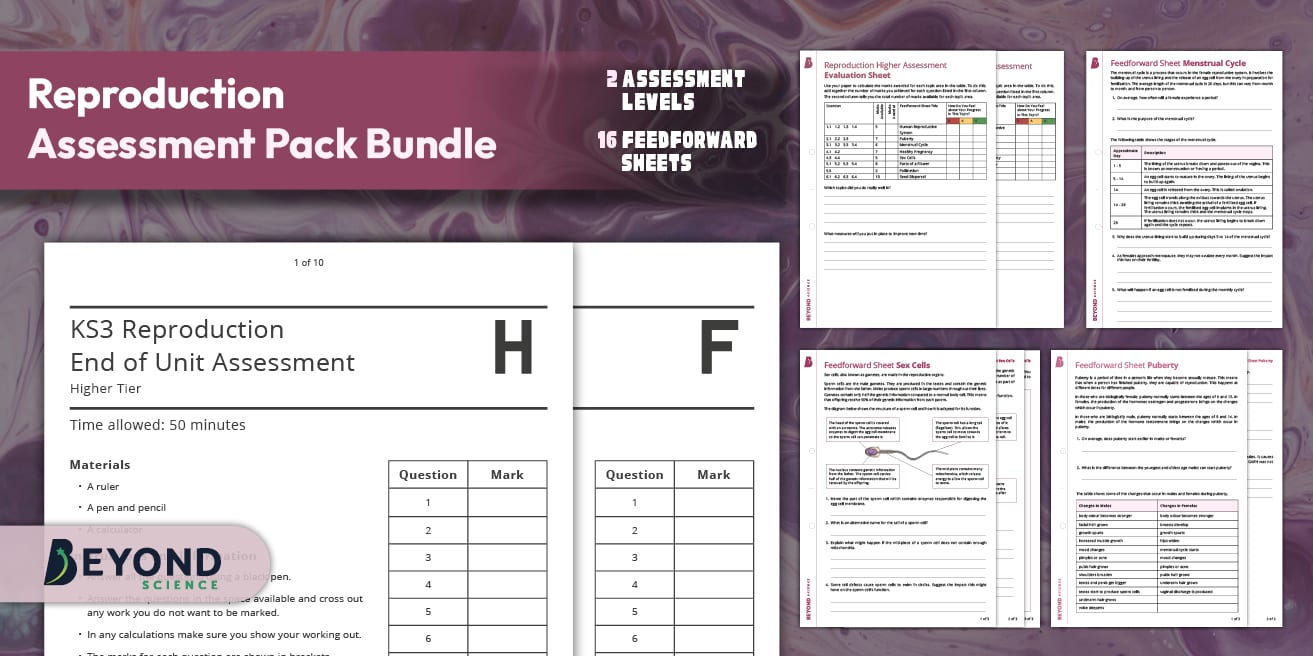 KS3 Reproduction Assessment Pack Bundle