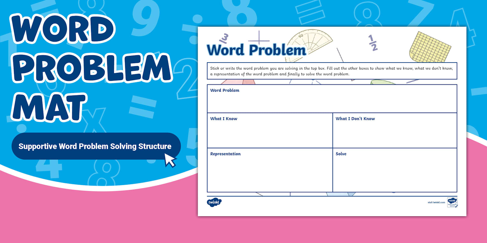 Word Problem Mat