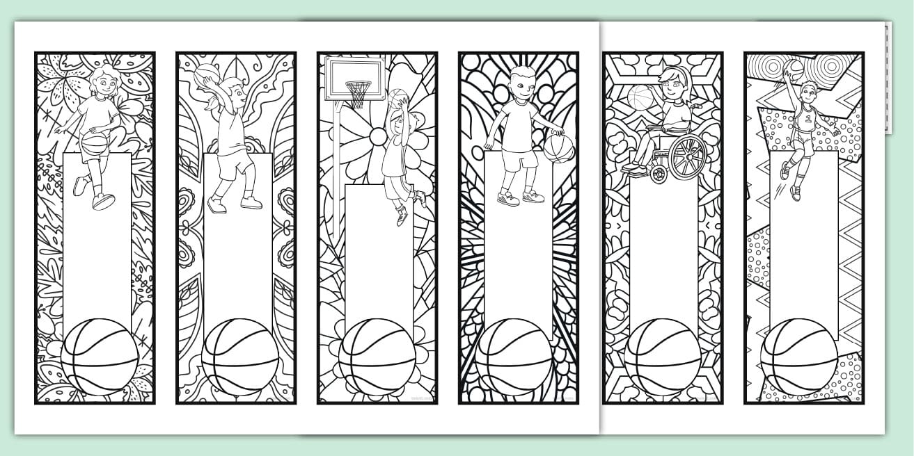 Basketball Bookmarks