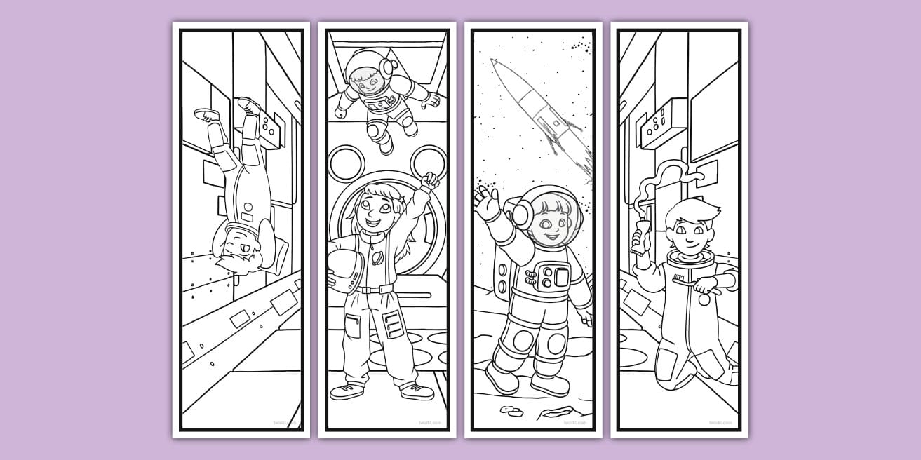 Space Astronaut Bookmarks