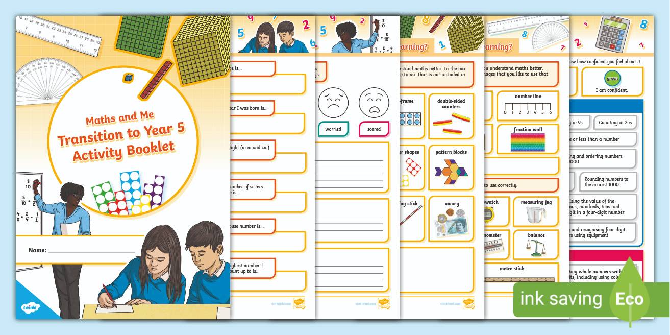 Maths and Me Transition to Year 5 Activity Booklet