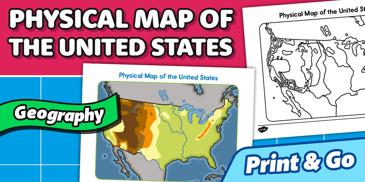 Physical Map of the United States