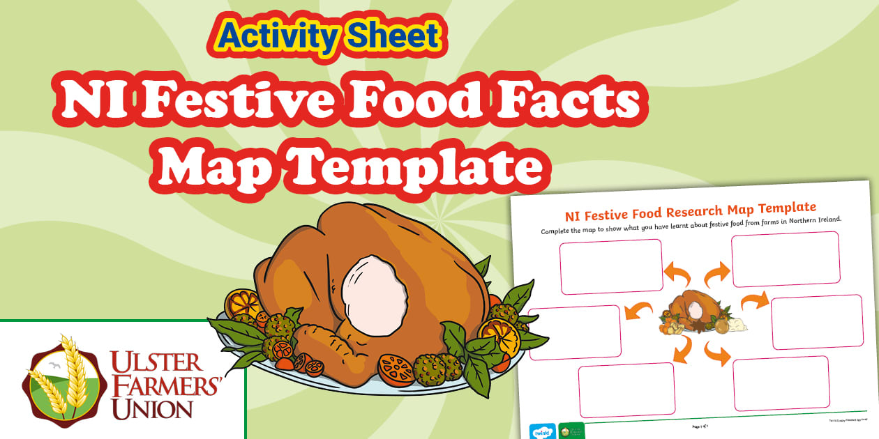 NI Festive Food Facts Map Template