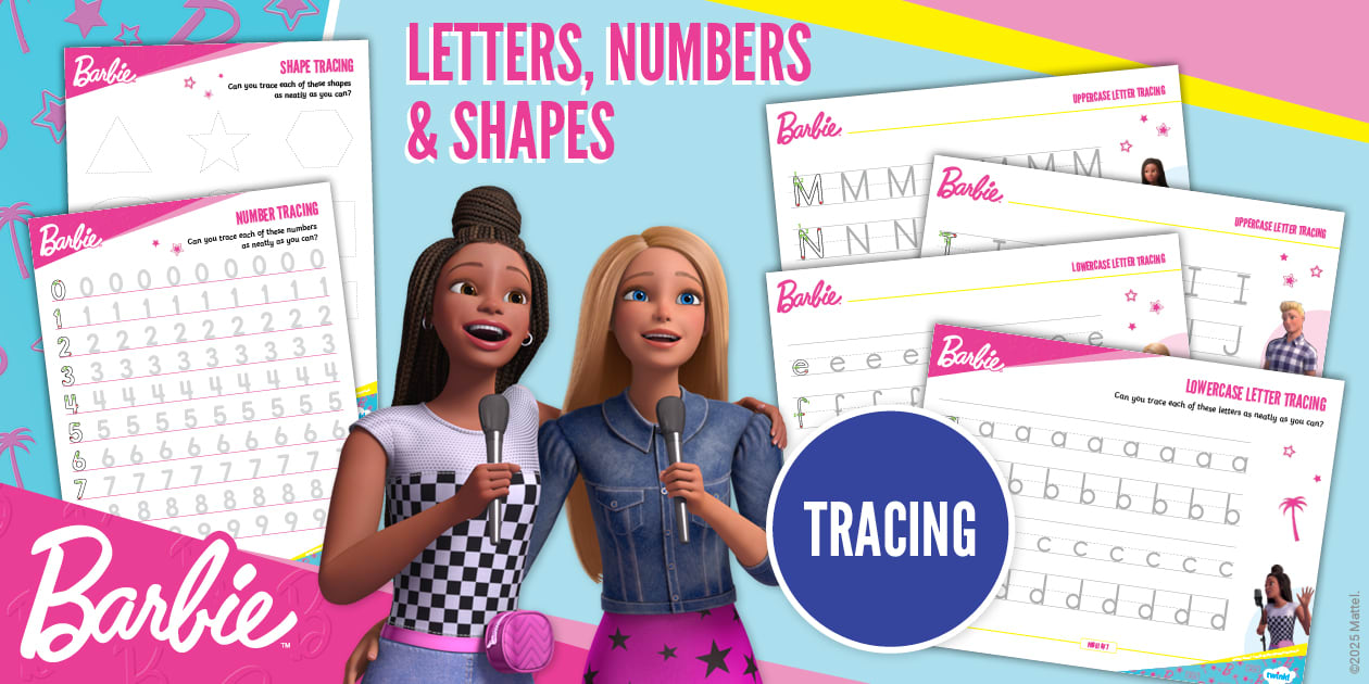 Barbie: Picture Prompt Writing Pages