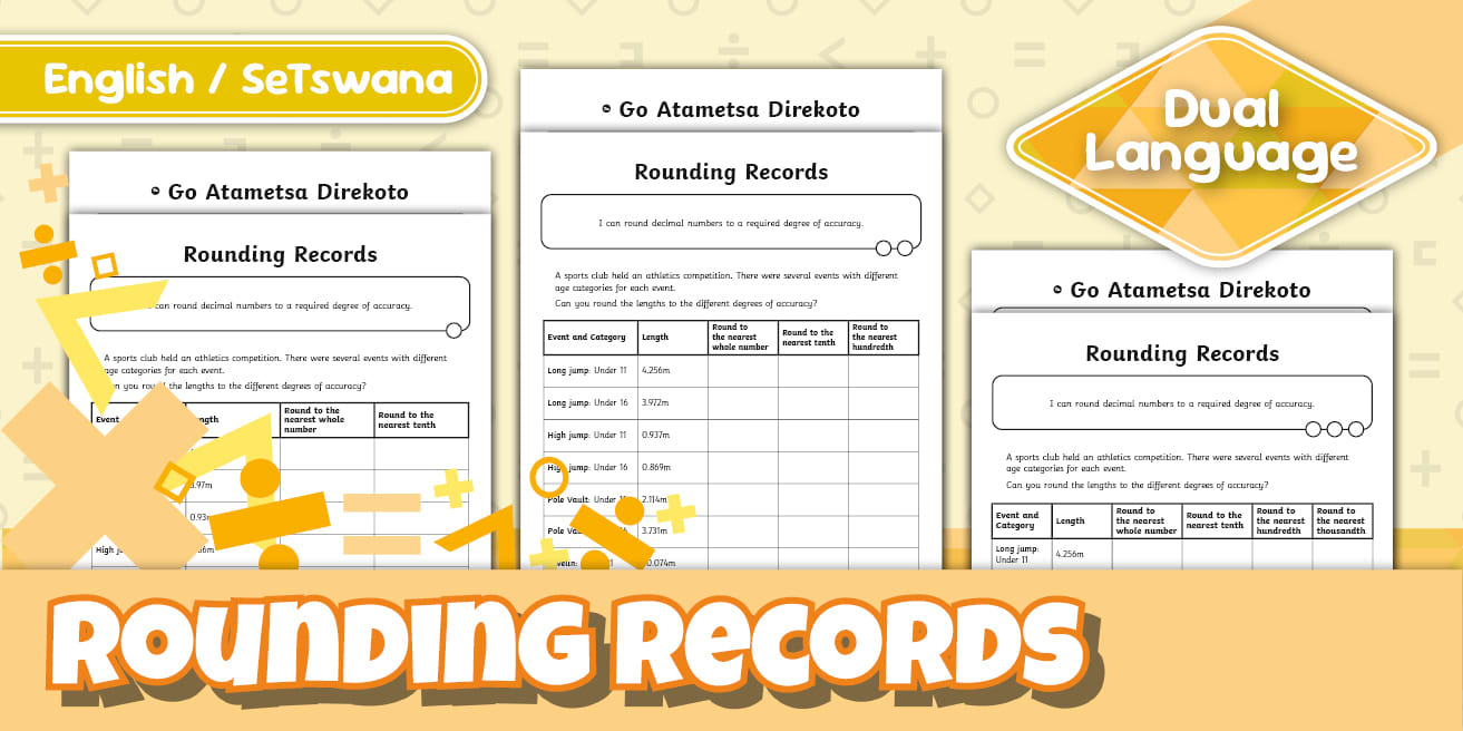 Grade 7 Maths-Term 1-rounding decimals-mathletics-worksheet-English ...