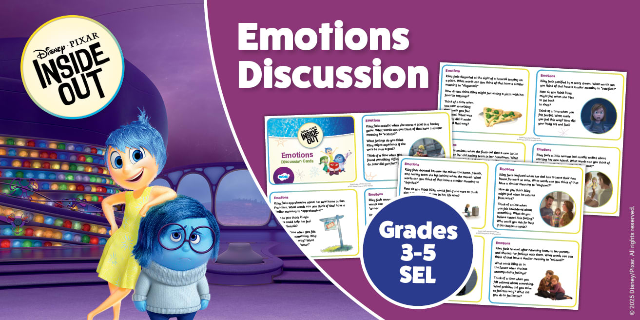 Inside Out: Emotions SEL Discussion Cards