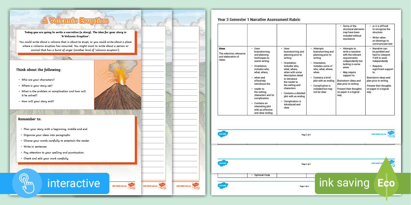 Year 3 Semester 1 Writing Assessment