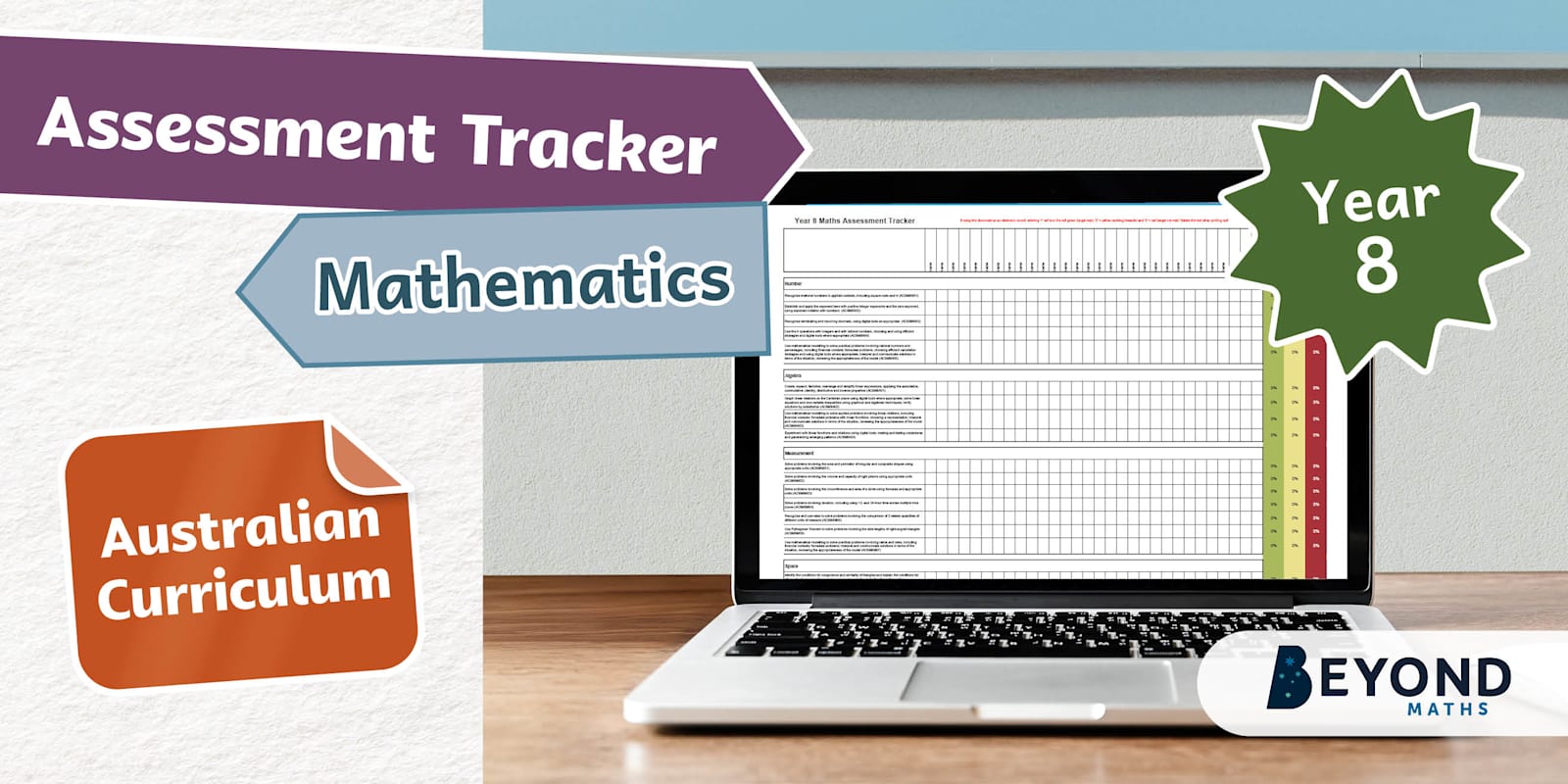 Australian Curriculum Year 8 Mathematics Assessment Tracker