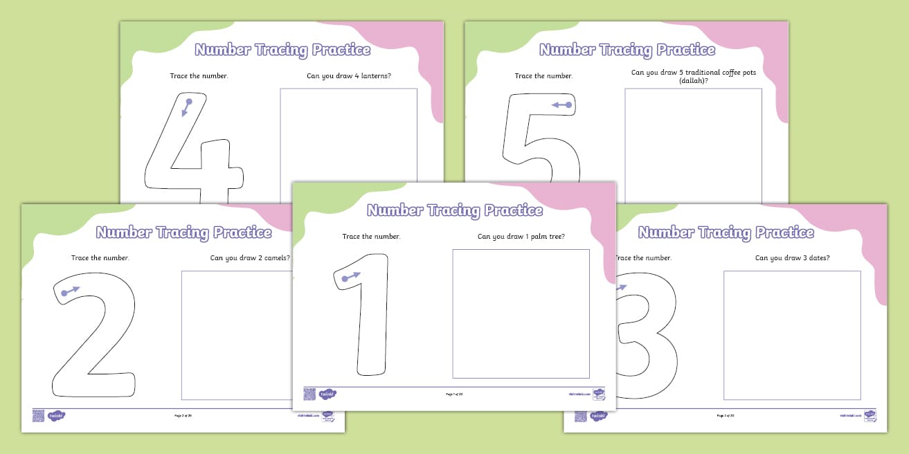 Number Tracing Practice