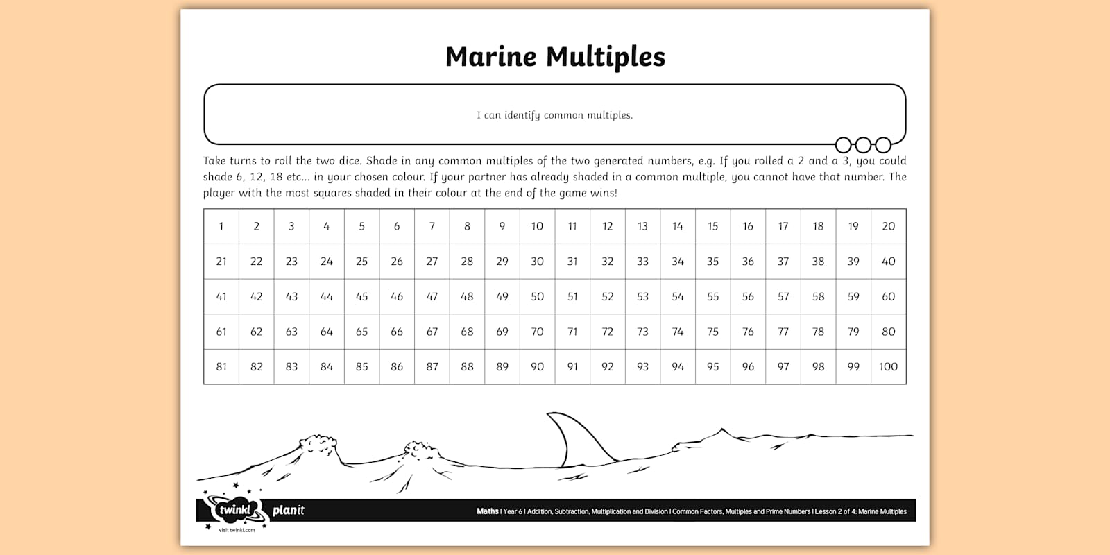 Common Multiples Game