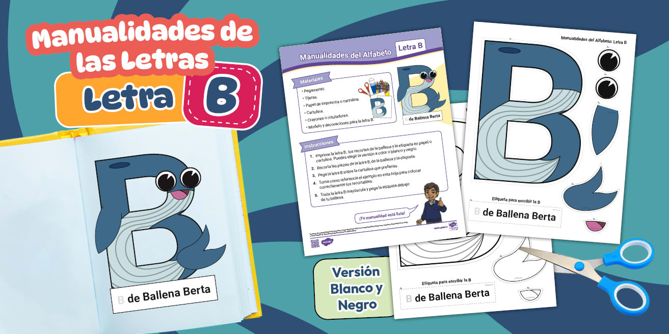 Manualidad Letra B Mayúscula