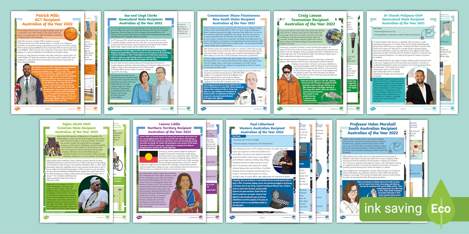 Inspiring Australians Fact Files