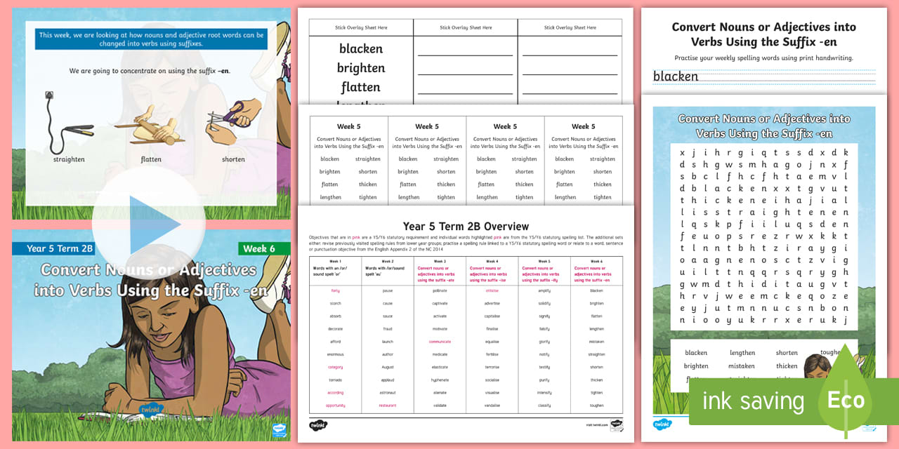 Year 5 Term 2B Week 6 Spelling Pack