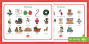 Christmas Words Mat | Primary Resources