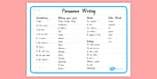 Persuasive Writing Word Mat - Teaching Resources