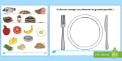 Healthy Eating Sorting Activity French (l'enseignant a fait)