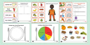Healthy Eating Lapbook Creation Pack - Home Education Resources