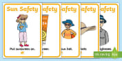 👉 Stay Safe in the Sun Posters | Sun Safety Posters | Primary
