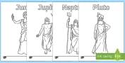 ancient rome gods coloring pages