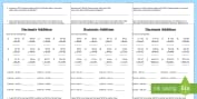 Decimals Addition Worksheet