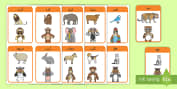 British Sign Language (BSL) Animals Flashcards Arabic/English