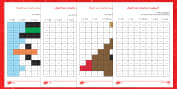 Christmas Maths Mosaic Worksheets - Twinkl