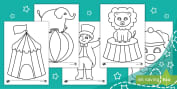 Circus Story Books with Activities for Primary - Twinkl