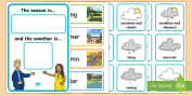 Weather Chart - Pictures of the Seasons and Weather for KS1