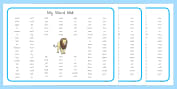 KS1 Word Mat — Primary Resources (teacher made) - Twinkl