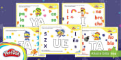 FREE! - Play-Doh: Year 1 Spelling Mat | Twinkl Partnerships