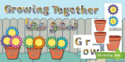 Growing Together Classroom Pots and Plants Birthday