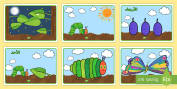 Very Hungry Caterpillar Story Sequencing Cards - Twinkl