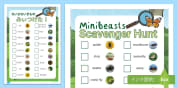 Minibeast Hunt Sheet – Twinkl Board Games – Twinkl