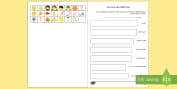 😊 All about Me Emoji Worksheet / Worksheet