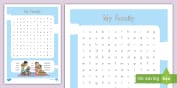 Mi Familia Word Search Spanish (Teacher-Made) - Twinkl