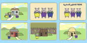 Three Little Pigs | Sequencing Story Cards | Primary English