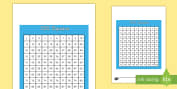 Addition Chart To 100 Square (Hundred Square) (Teacher-Made)