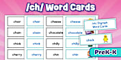 Initial Ch Words | Printable Word Cards | Twinkl USA