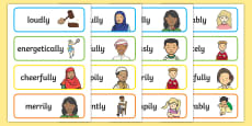 Adverb Word Mat - Primary Resources (teacher made)