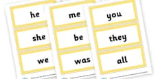 FREE! - Phase 3 Decodable / Tricky Word Cards (teacher made)