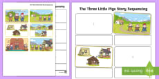 Three Little Pigs Path Missing Numbers Counting in 2s to 20 Worksheet