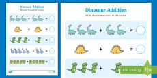 FREE! - Build a Shape Dinosaur Activity