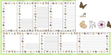 My Easter Holiday Writing Frames - writing frame, frame, writing, writing