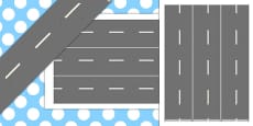 Printable Road Pieces (teacher made)