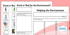 Looking After the Environment KS1 - Interactive Resource
